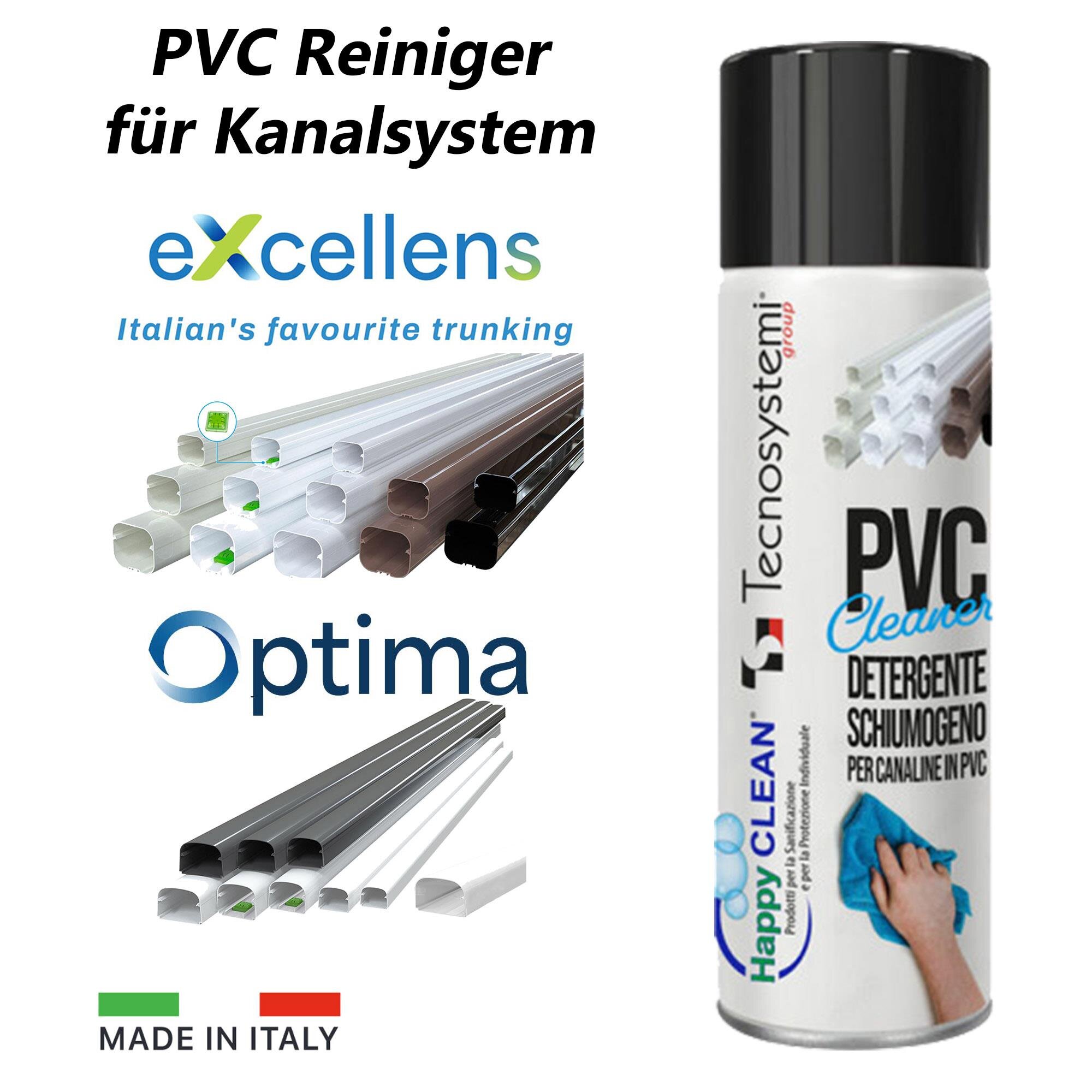 PVC CLEANER Schaumreiniger zum Reinigen und desinfizieren von Kanälen ...