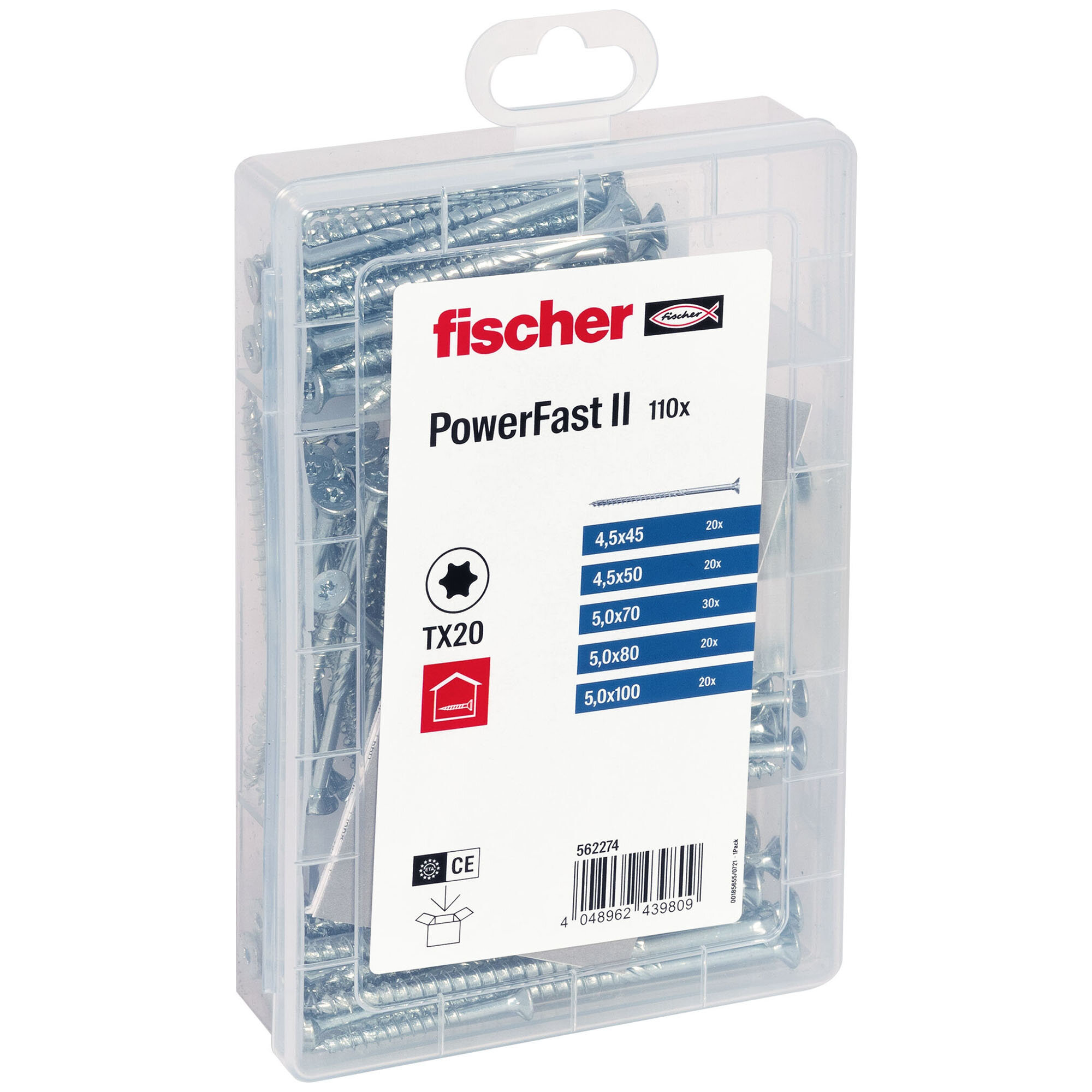 fischer Meister-Box PowerFast II SK TG TX (110 Teile), 15,90